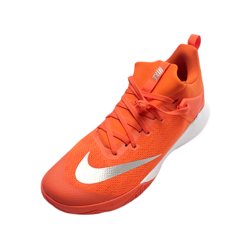 Nike Men's Zoom Shift TB Mid Basketball Sneaker Shoes Orange / White ...