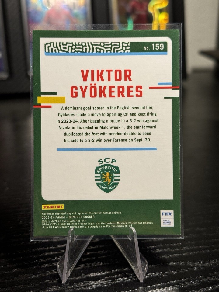 VIKTOR GYOKERES 2023-24 Panini Donruss Optic Rookie Base #159 Sporting ...