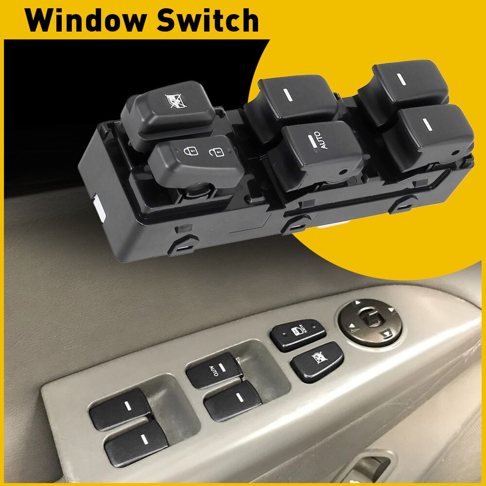 Front Left Master Power Window Switch for 2011 - 2015 Hyundai Sonata ...
