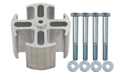 ALUMINUM FAN SPACER 2" THICK 5-8" PILOT W-BOLTS, WASHERS - MACHINED | eBay