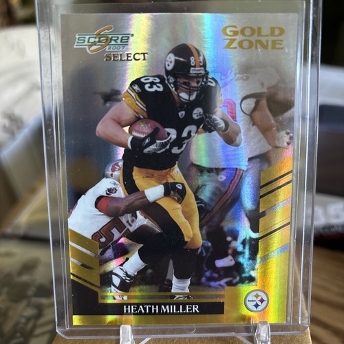 2007 Score Select Heath Miller Gold Zone Parallel SSP #50/50 Pittsbrugh ...