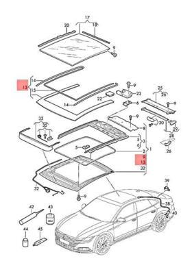 Genuine VW Arteon 3H7 Front Panel 3G8877059 | eBay