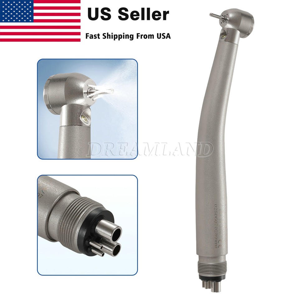1-10 Dental LED Handpiece High Speed 4H E-Generator 4water Spray ...