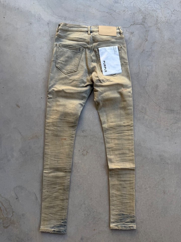Purple Brand P001 Superlight Oil Repair Jeans Light Indigo | eBay