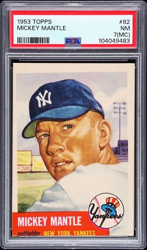 1953 Topps #82 Mickey Mantle PSA 7 MC | eBay