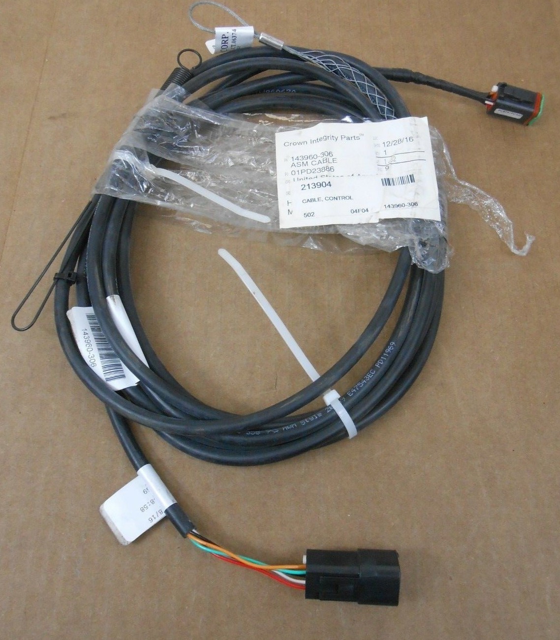 1 NEW CROWN INTEGRITY PARTS 143960-306 143960306 ASM CABLE (2 AVAILABLE ...