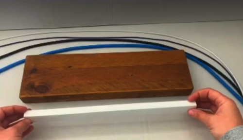 6 METRES - Self Adhesive Mini Trunking PVC Size White Brown Cable ...