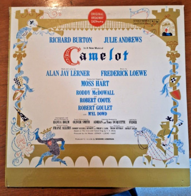 Camelot Original 1960 Broadway Cast Soundtrack Vinyl LP Julie Andrews ...