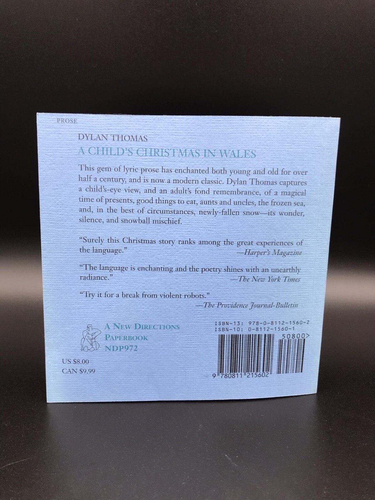 A Childs Christmas in Wales by Dylan Thomas Ellen Raskin New Direction ...