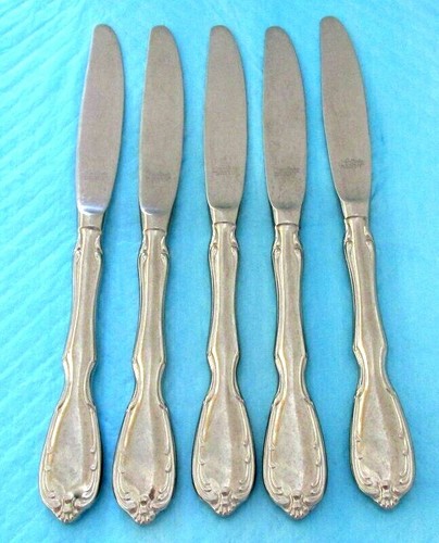 Noritake SERENADE Stainless Japan Silverware Flatware 5 Dinner Knives ...