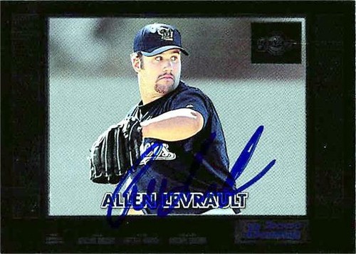Allen Levrault autographed Baseball Card (Brewers) 2000 Bowman Chrome ...