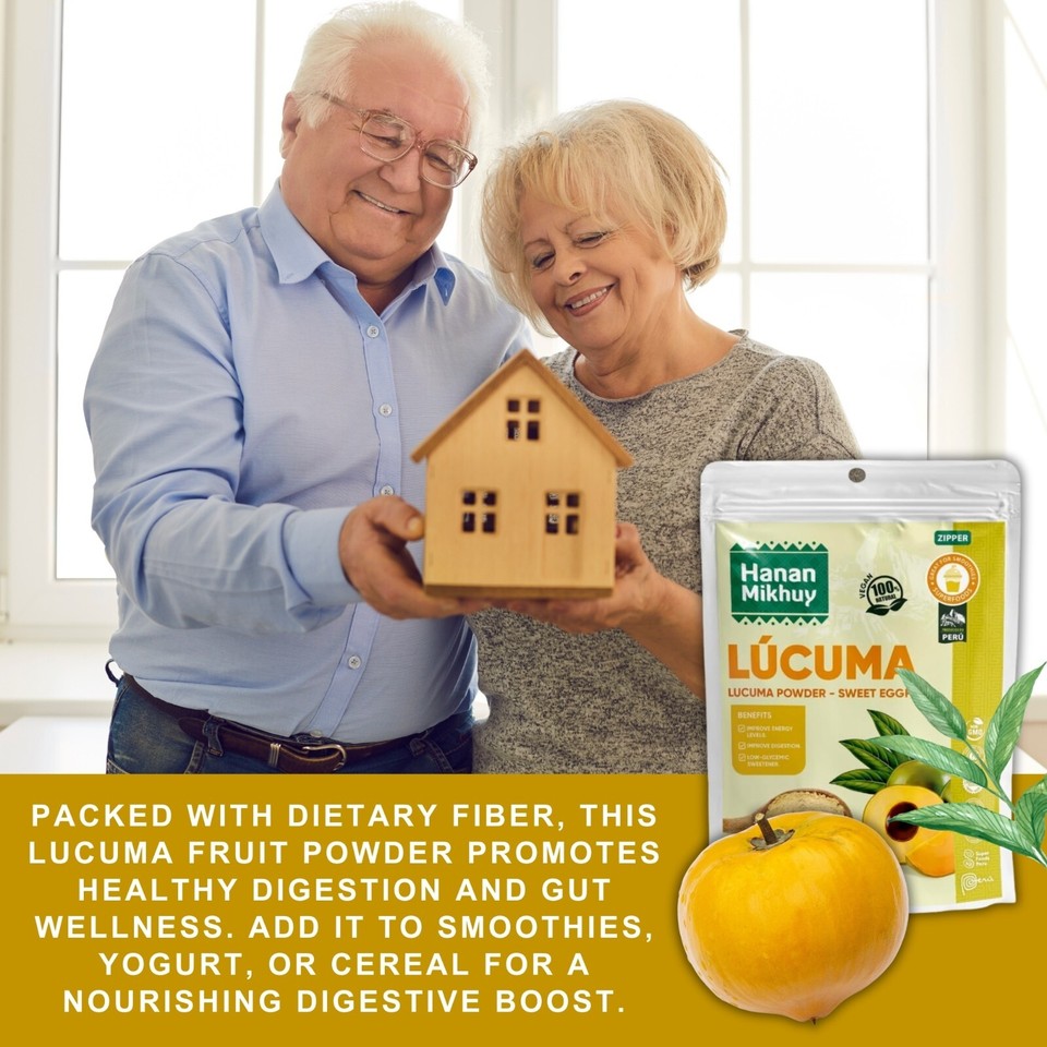 Lucuma 100% Natural Lucuma Powder for Energy & Low-Glycemic Sweetening ...