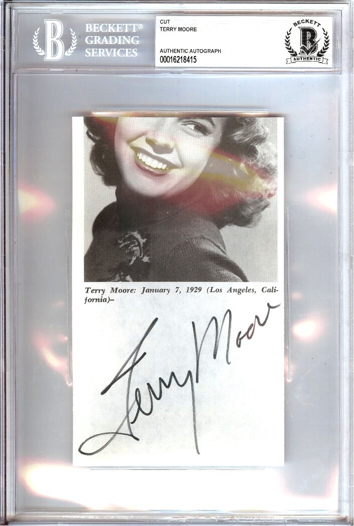 Terry Moore Autograph Cut Signature Come Back, Little Sheba BAS Encased ...