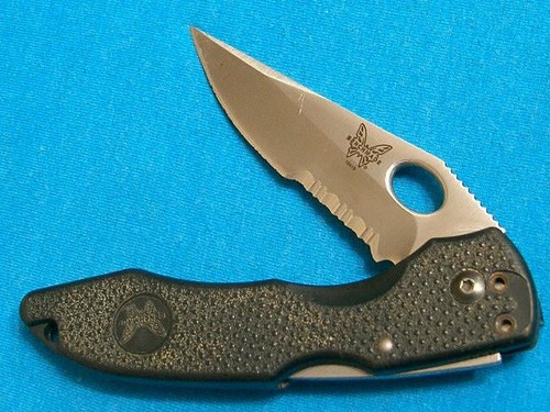 VINTAGE BENCHMADE 10410S MINI PIKA LOCKBACK FOLDING HUNTER SURVIVAL ...