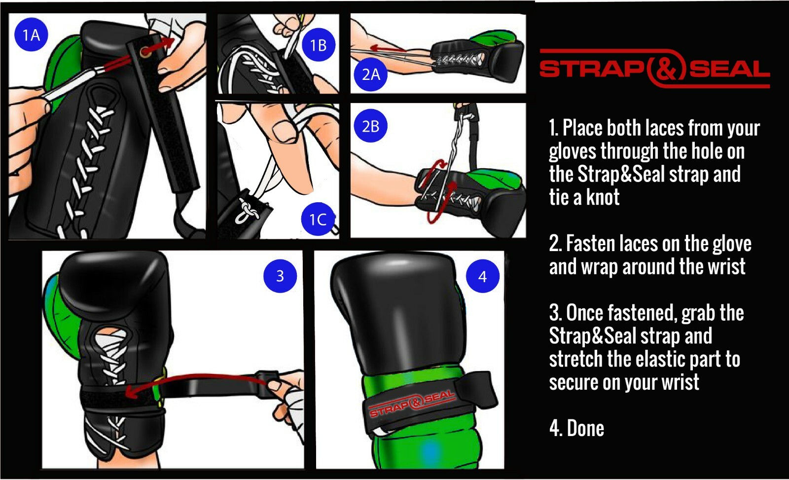 Strap and Seal Lace-Up Boxing Glove Converter | eBay