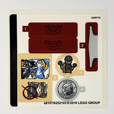 LEGO STICKER SHEET 75972 Overwatch Dorado Showdown Stickers Decals | eBay