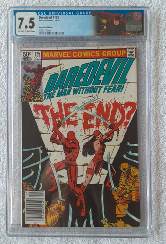Daredevil #175 (Marvel, 10/81) CGC 7.5 (Elektra appearance) Newsstand ...