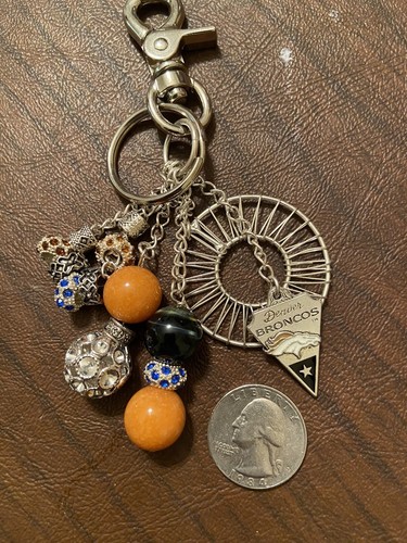 Denver Broncos NFL Purse Charm Key Ring Chain | eBay