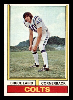1974 Topps Football #96 Bruce Laird EX/MT | eBay
