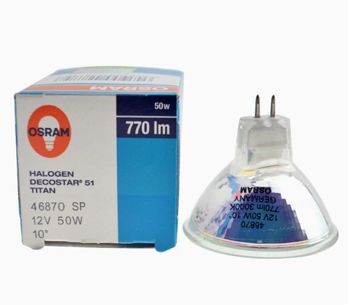 NO BOX,OSRAM 46870 SP 12V50W 10° GY5.3 Bulb DECOSTAR 51 TITAN MR16 ...