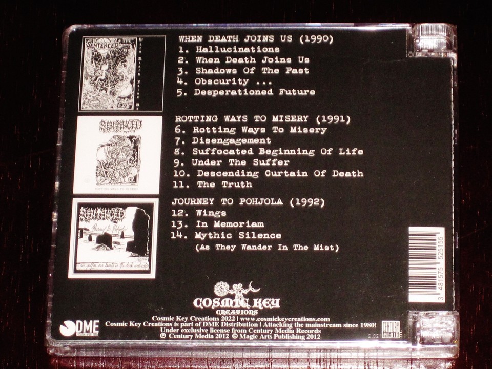 Sentenced: Death Metal Orchestra From Finland 1990-1992 CD 2022 Cosmic ...