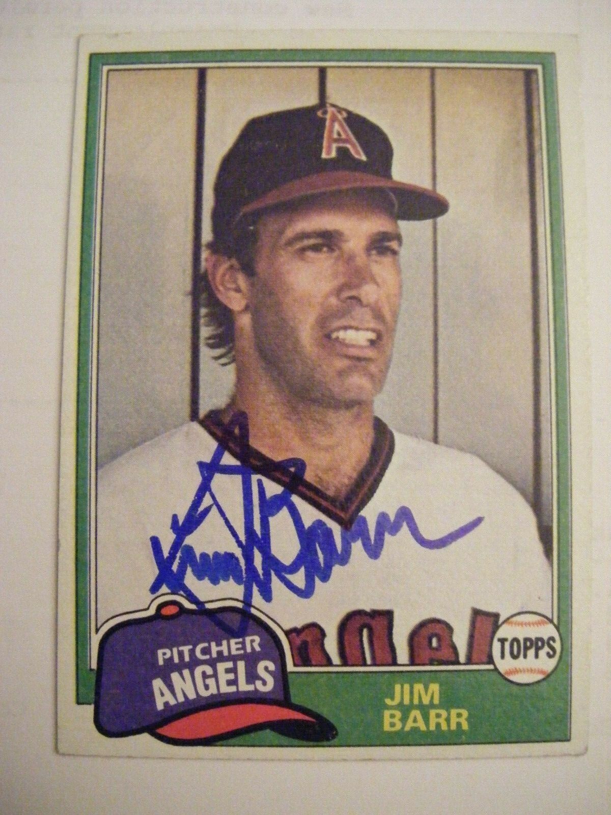 JIM BARR signed ANGELS 1981 Topps baseball card AUTO Autographed GIANTS ...