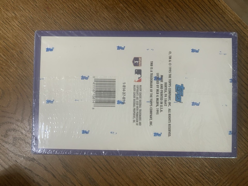 1995 Topps Embossed MLB Baseball Factory Sealed Box 24 Packs | eBay