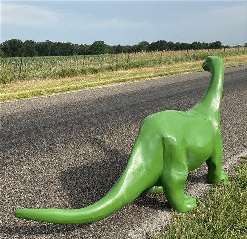 Sinclair Dinosaur, Gas Station Pump Sign, Cast Aluminum Statue, Yard ...
