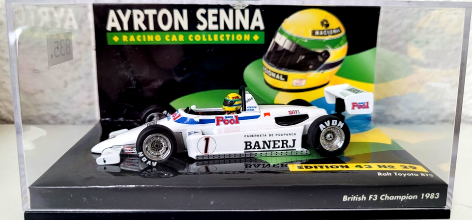 MINICHAMPS 1:43 A. SENNA RALT TOYOTA RT3 BRITISH F3 CHAMPION 1983 NR.29 ...