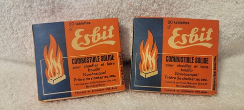 2 boxes of 4 Gram Solid Fuel Cubes (20 per box) esbit small pocket ...