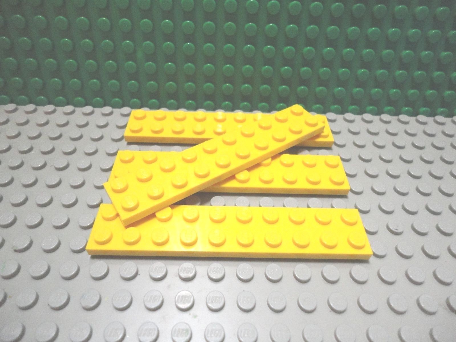 Lego 4 Yellow 2x10 base plate NEW | eBay