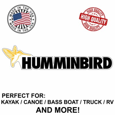 Humminbird Decal Sticker For Kayak Canoe Truck Bass Boat RV and More ...