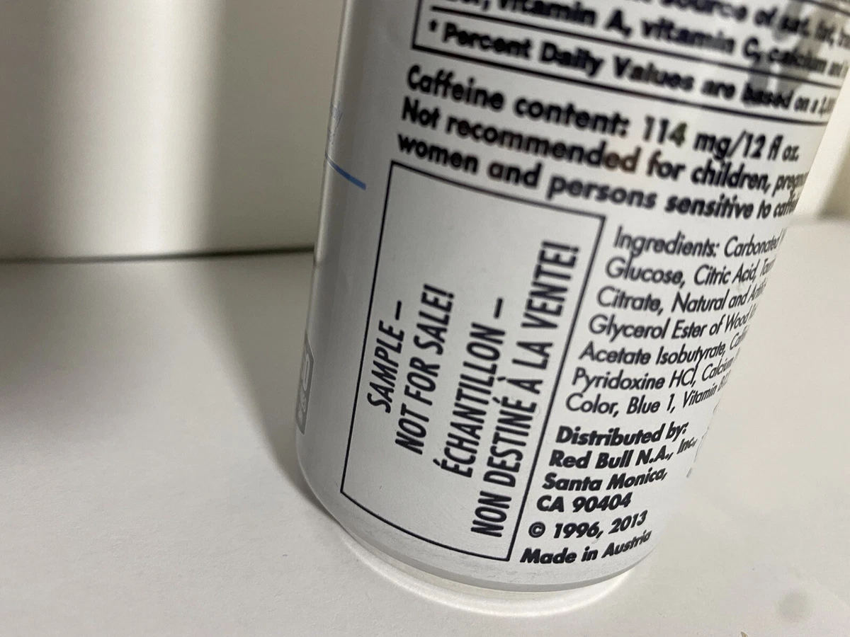 Red Bull Energy Drink Label