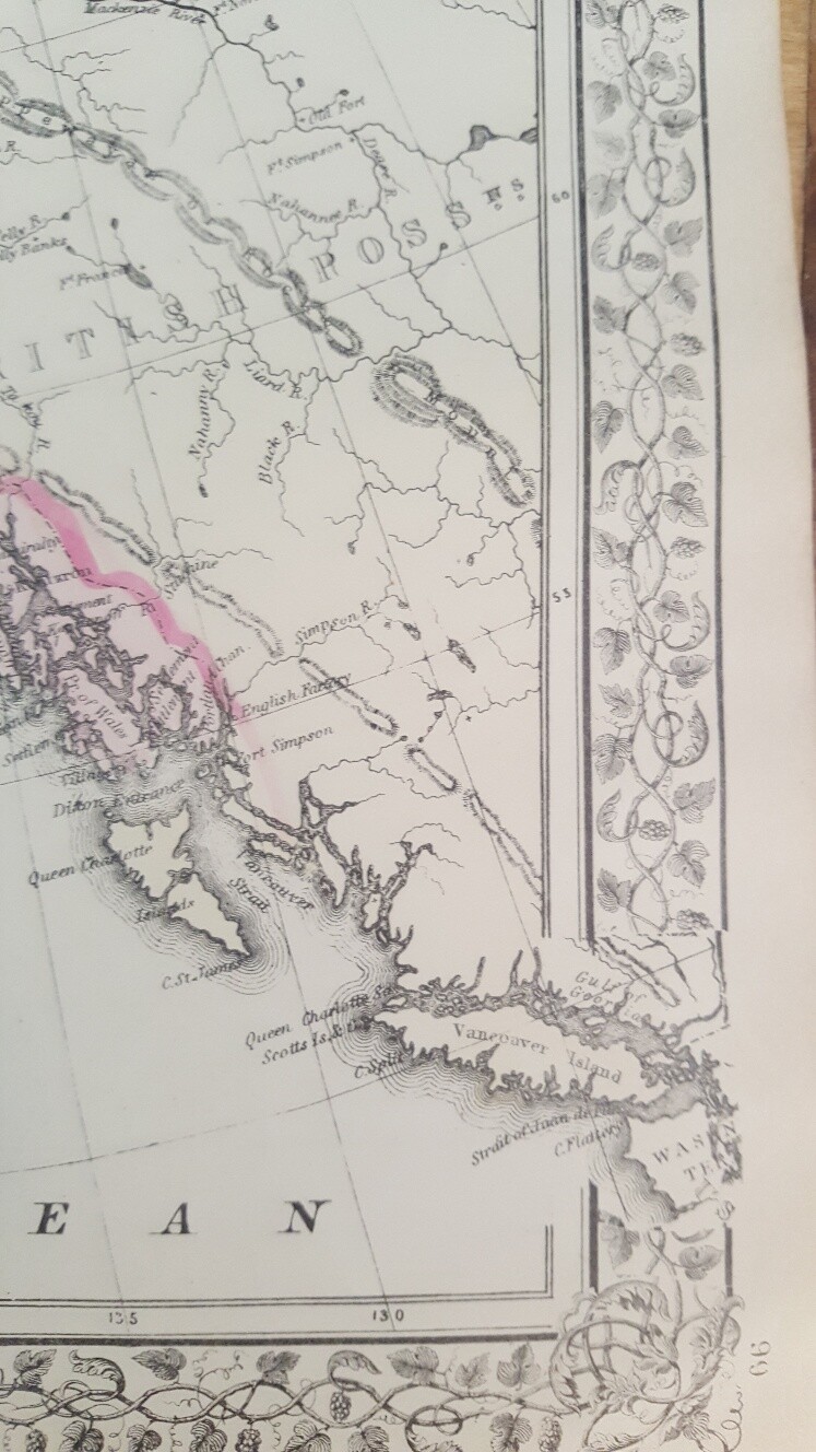 Antique Hand Colored MAP - NORTH WESTERN AMERICA (ALASKA) - 1880 | eBay