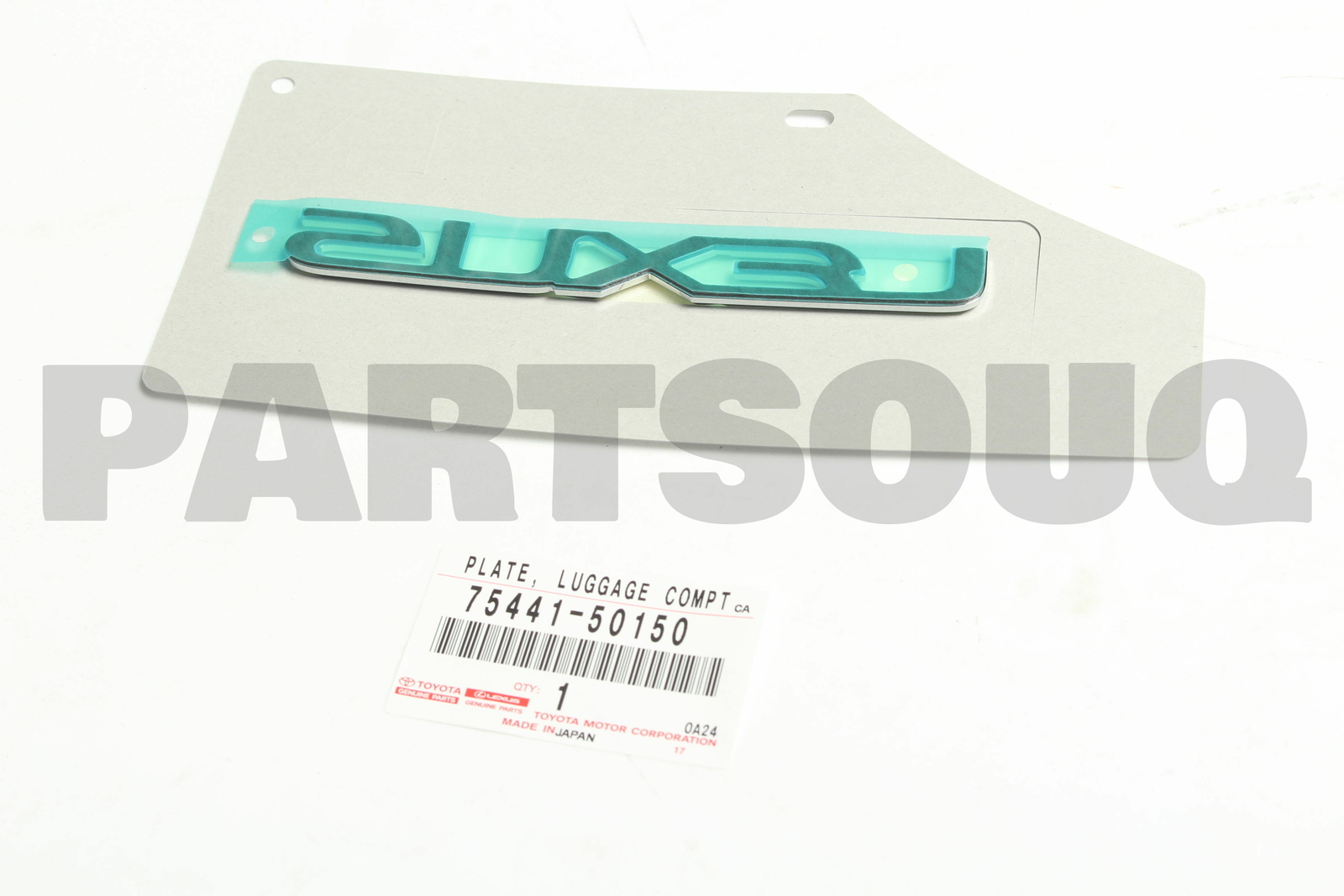 7544150150 Genuine Toyota PLATE, LUGGAGE COMPT 75441-50150 | eBay