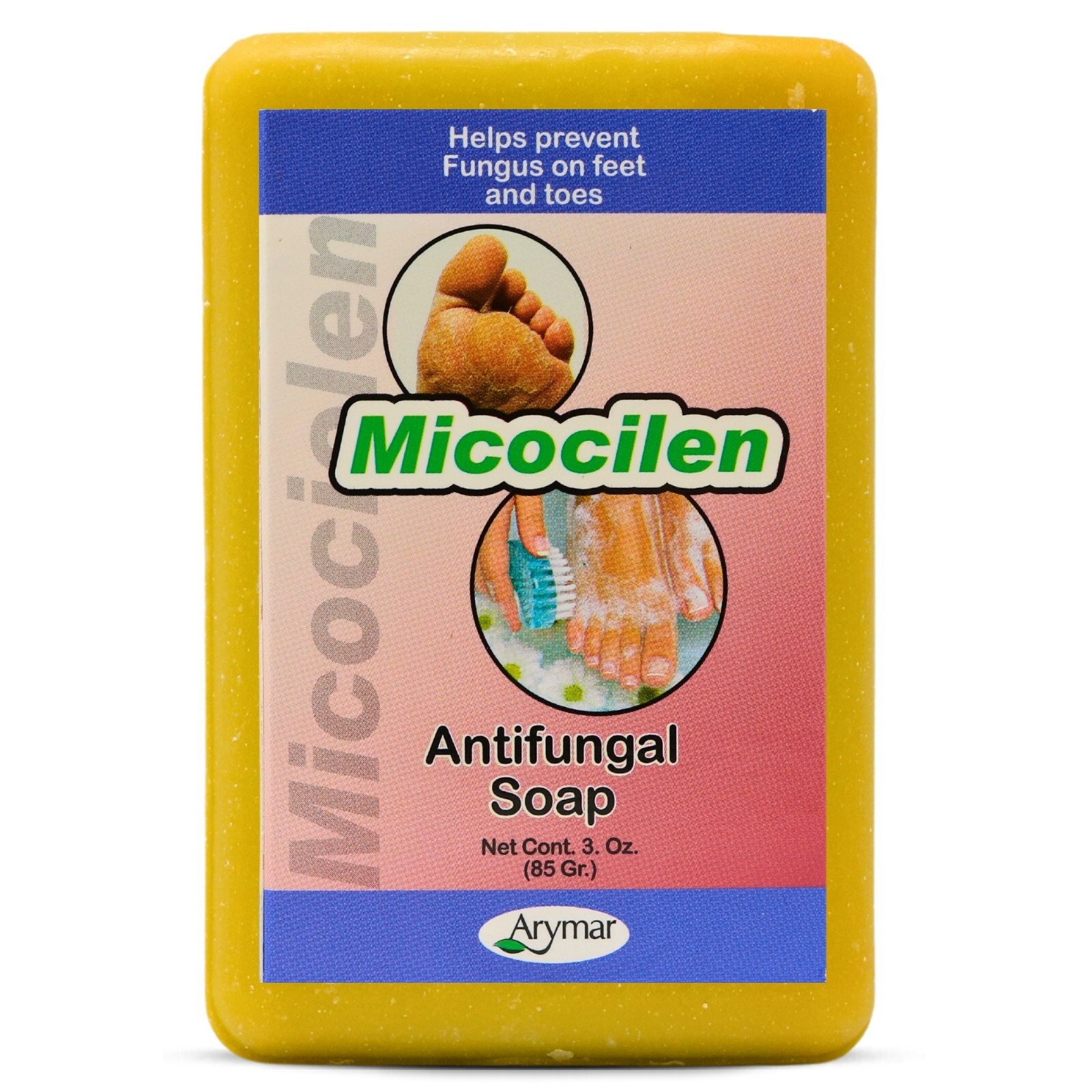 Arymar Micocilen Antifungal Sulfur Soap 3 oz - Fights Fungus, Packs 1 ...