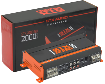 4 Channel Amplifier Car Audio STX Audio STX2000.1D 2000-Watt Onoblock ...