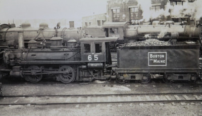 Vtg Train Photo 65 Steam Engine Boston & Maine RR 0-4-0 Boston MA ...