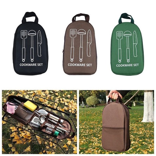 Large Capacity Camping Picnic Cooking Utensils Storage Bag Outdoor ...