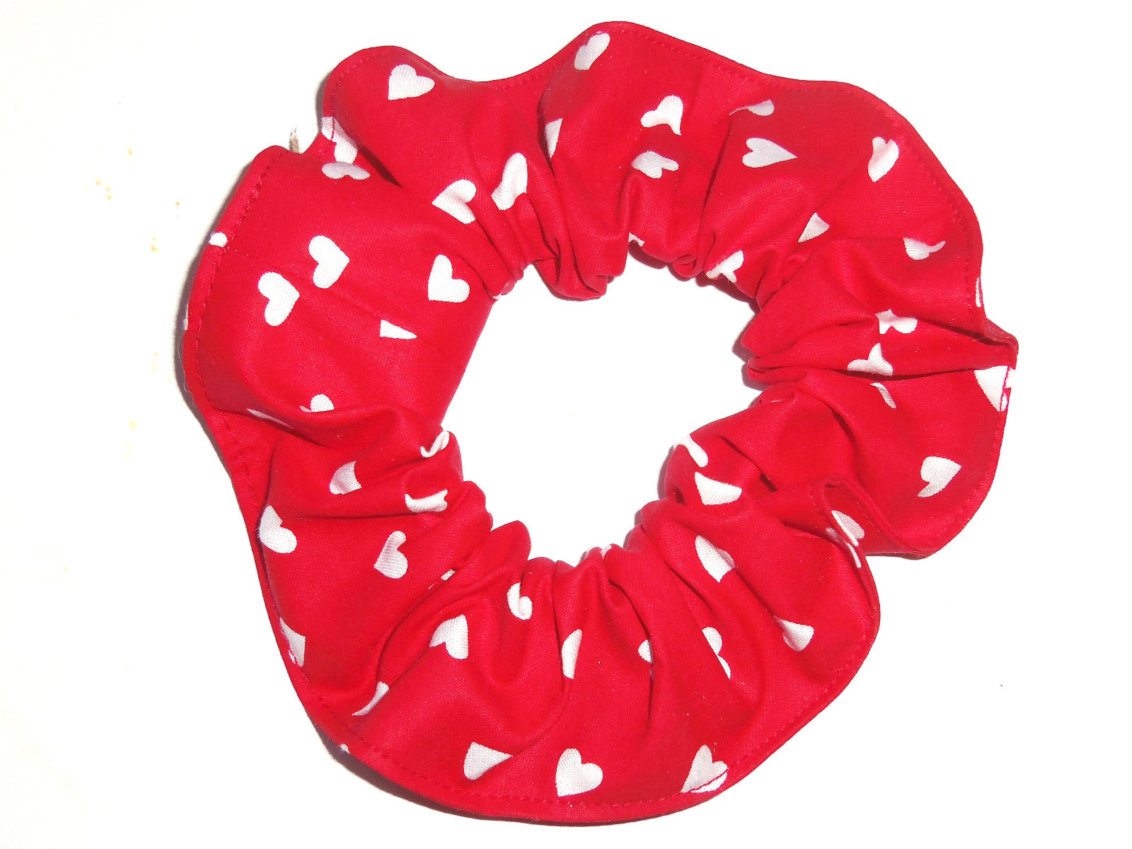 Hair Scrunchie Valentines Day Fabric Scrunchies by Sherry Hearts Kisses ...