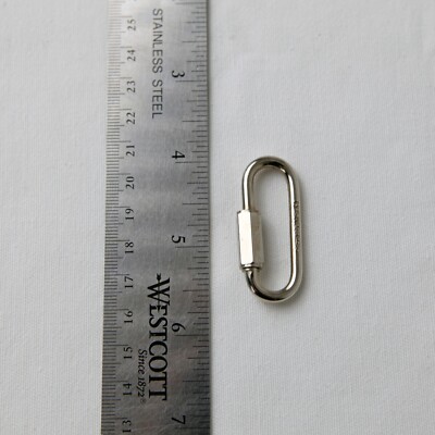 50-Pack Nickel Plated Quick Link 1/8" gauge, 1 1/2" Quick Connect Chain ...