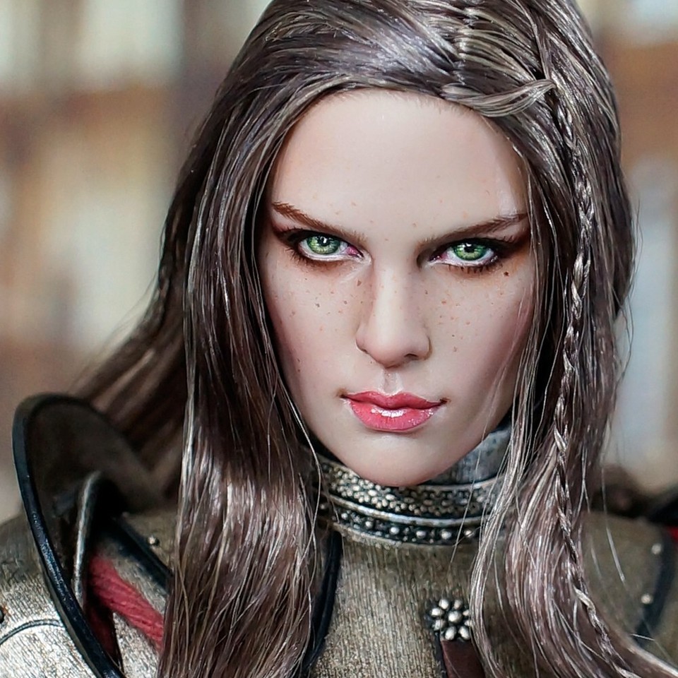 Custom art doll repaint head 1/6 Action figure head sculpt OOAK dolls ...