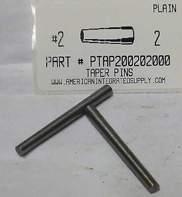 #2X2" TAPER PINS STEEL PLAIN .193" LARGE END DIAMETER (5) | eBay