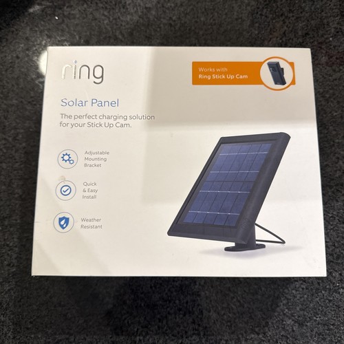 NEW In Box RING Solar Panel 2W 5V For Ring STICK UP CAMERA 852239005291 ...
