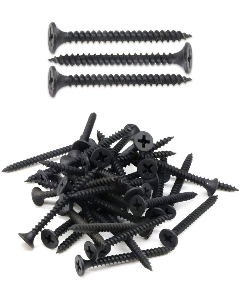 100Pcs #6 X 1 Flat Head Phillips Drywall Screws Fine Thread Sharp Point ...