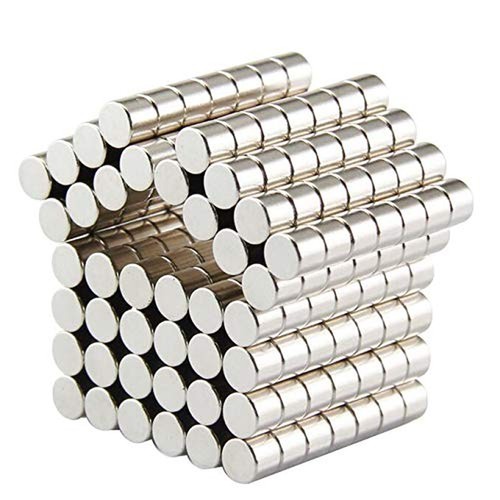 100pcs 4x3mm Decorative Refrigerator Magnets - Small Round Disc Magnets ...