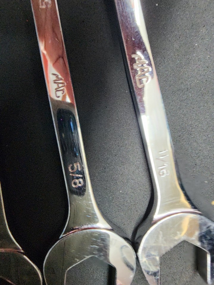 Mac Tools Angle Wrenches Sae DA22 DA18 DA12 MAC WRENCH SET | eBay