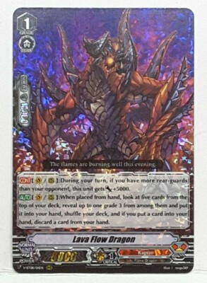 Bushiroad Cardfight Vanguard Lava Flow Dragon V-BT08/011EN RRR Kagero ...