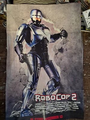 Robocop 2 original cyborg detroit door poster peter wellers 1990 | eBay
