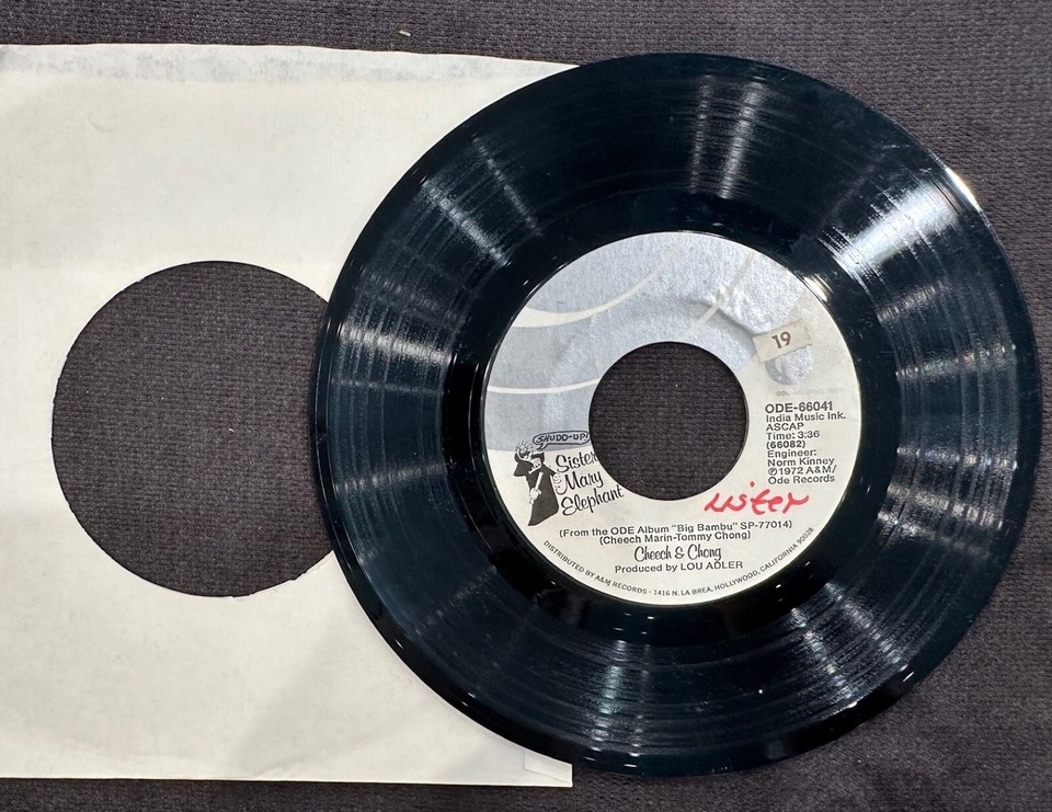 CHEECH & CHONG WINK DICKERSON SISTER MARY 7" 45 RPM VINYL RECORD | eBay